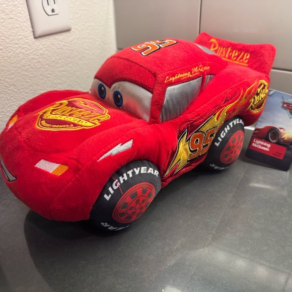 Disney | Toys | Disney Pixar Cars Lightning Mcqueen Plush | Poshmark